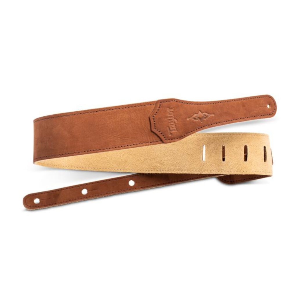 Taylor Blue Denim 2" Guitar Strap - Gold Logo - TheStockist