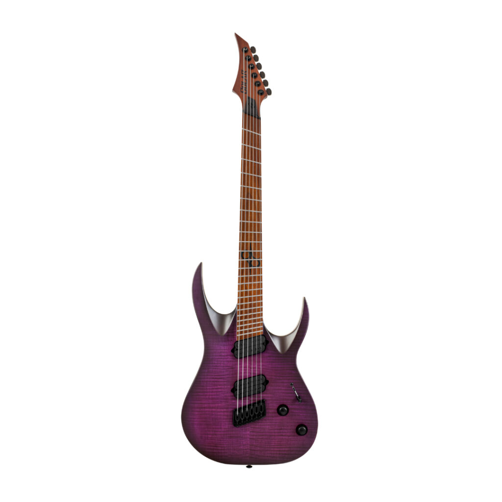Solar A1.6FDPB-FF – Flame Deep Purple Burst Matte 6-String Multiscale ...
