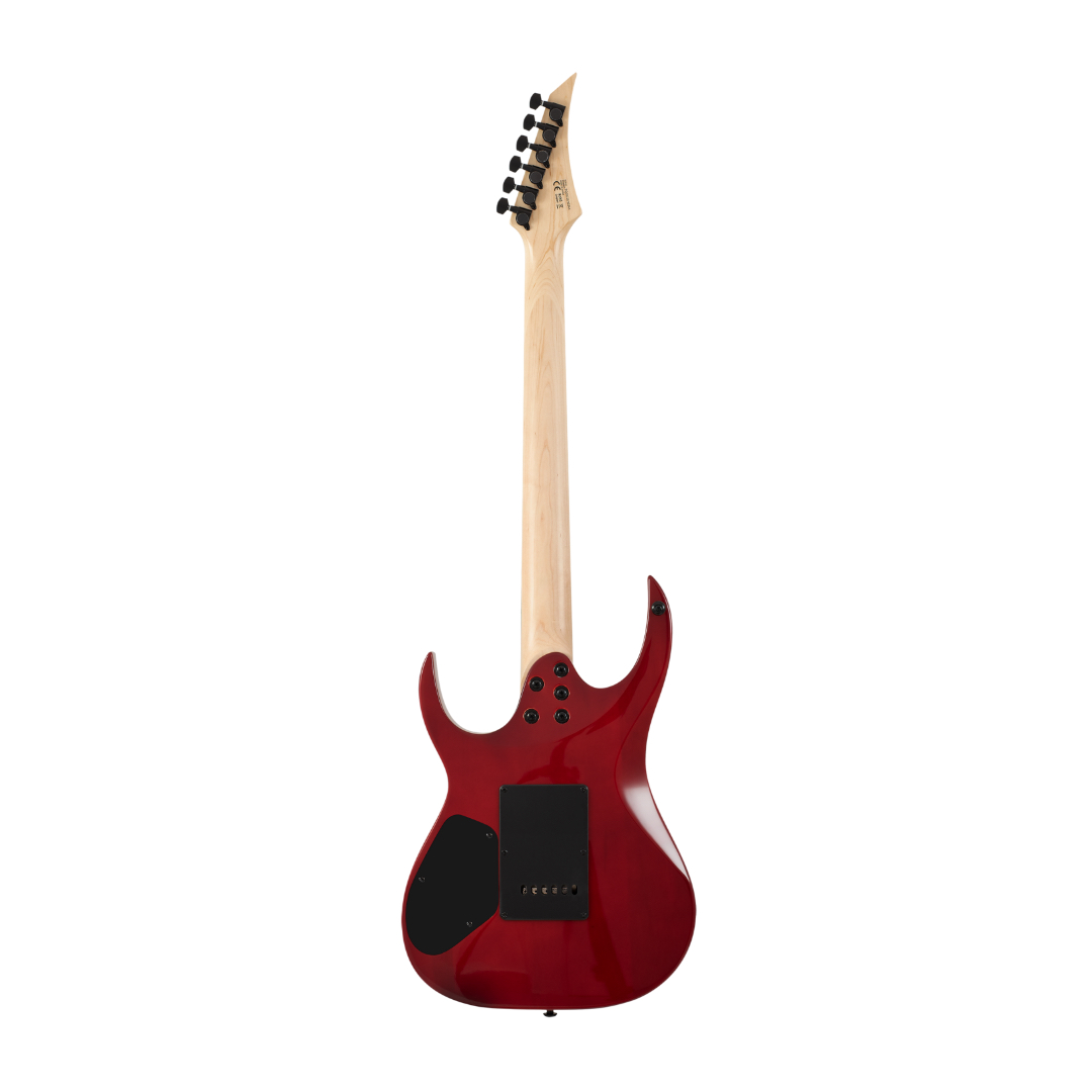 Solar SB4.6FRFBR – S by Solar Flame Red Electric Guitar - TheStockist