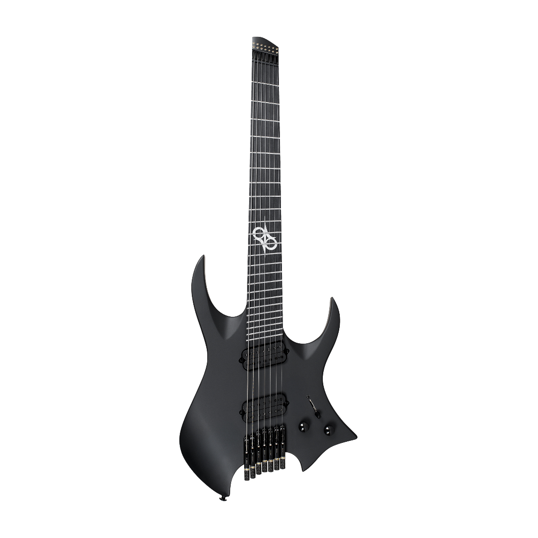 Solar H2.7C – Carbon Black 7 String Headless Electric Guitar - TheStockist